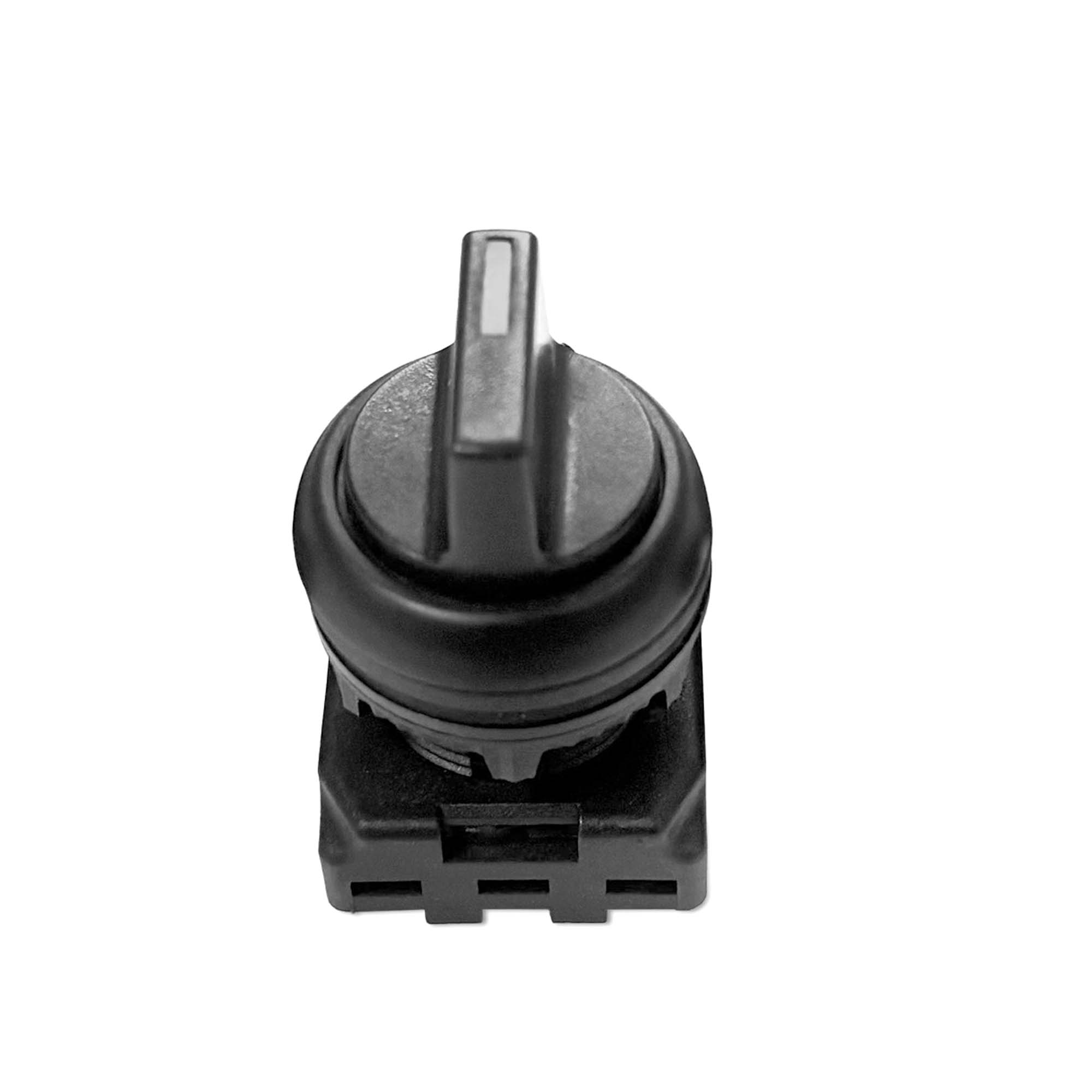 CSI Selector Switch: 22mm, Non-spring Return 3 Position Black, 45 degr ...