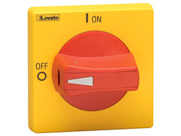 Door-coupling handle, padlockable. Red/yellow, rotating, for GA...A, G ...